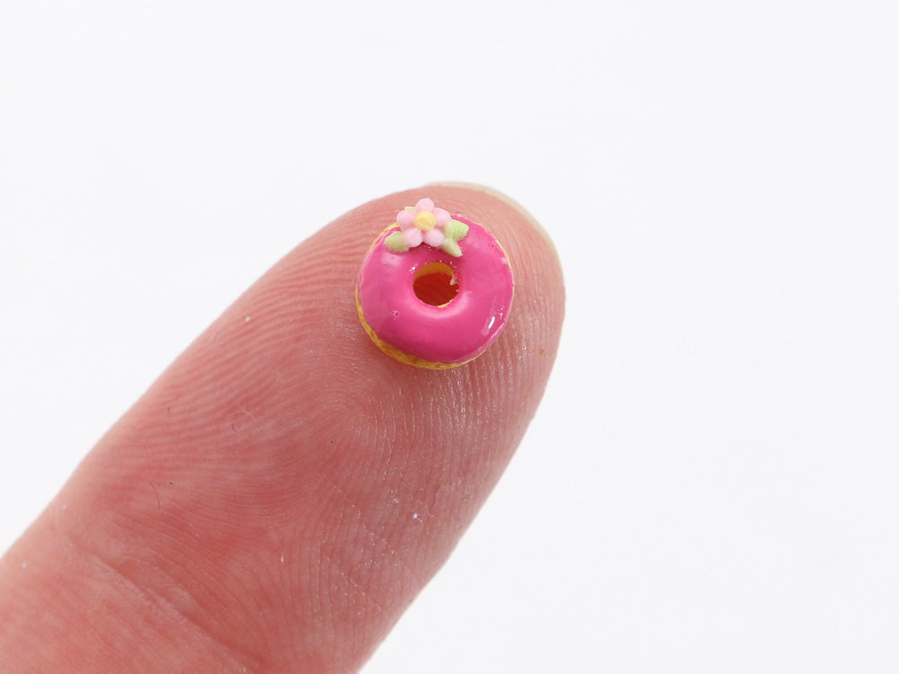Four Loose Pink Miniature Donuts - Handmade Miniature Food – Paris ...
