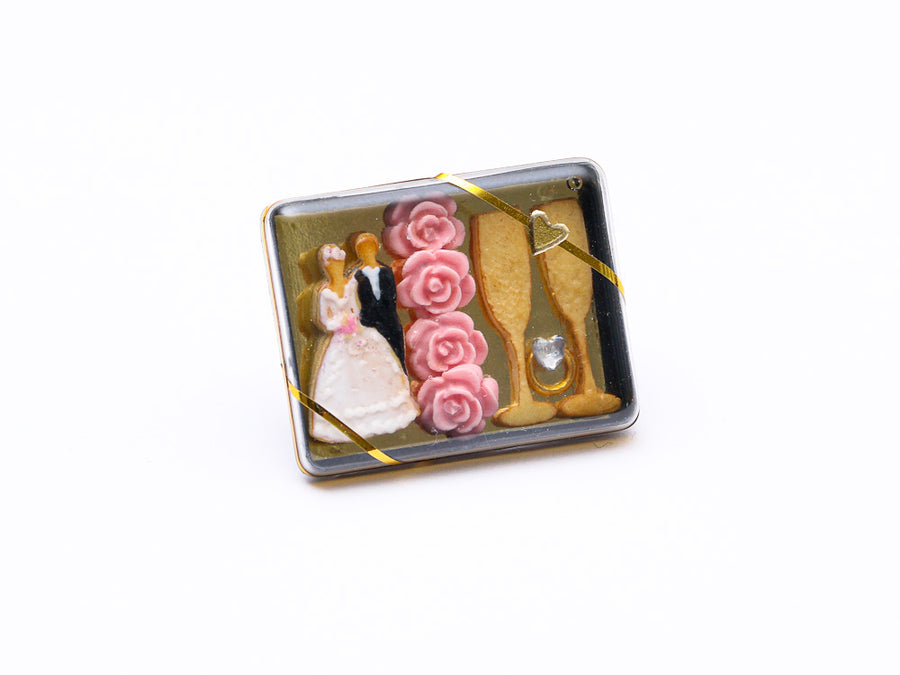 Wedding Themed Gift Box of Miniature Cookies | Miniature Food – Paris ...