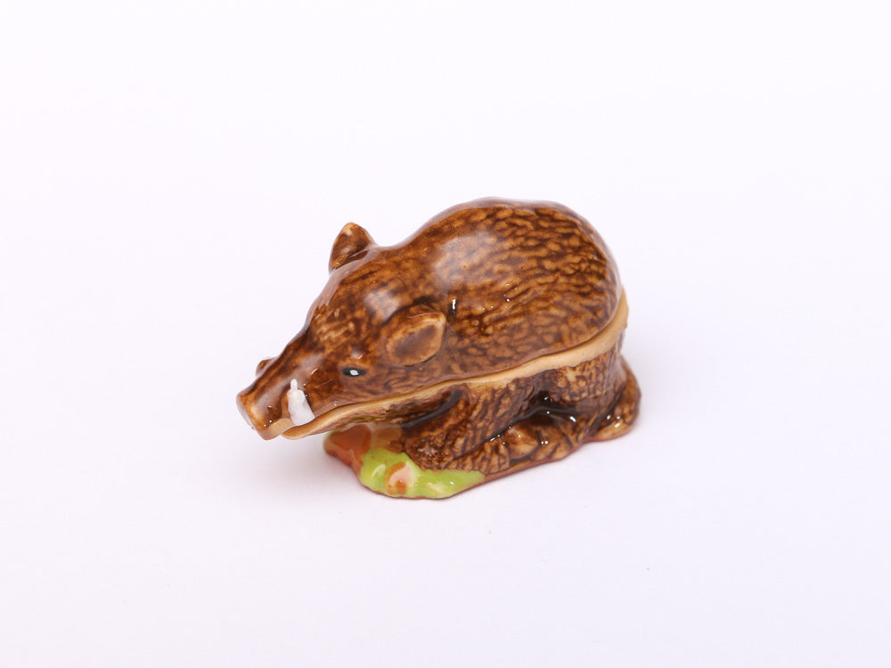 Vintage French Pate Porcelain Tureen - Wild Boar - Dollhouse Miniature ...